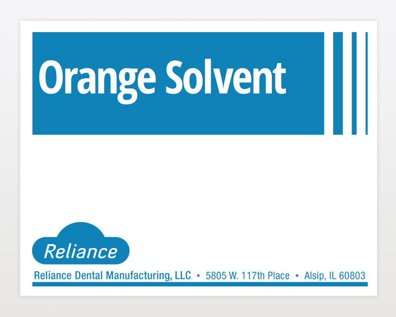 ORANGE SOLVENT QUART | Reliance Dental Manufacturing